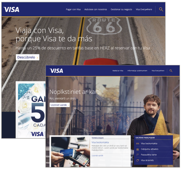 Visa: The best global financial services website of 2020 – Global by Design