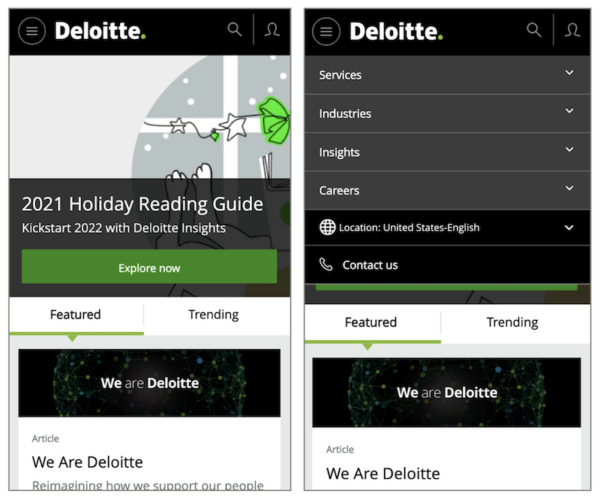 The best global professional services website is Deloitte, again ...